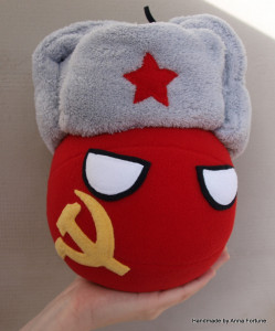Soviet Unionball (USSRball) is ready – Handmade by Anna Fortune