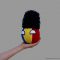 Romaniaball with traditional hat (small version) – Handmade by Anna Fortune