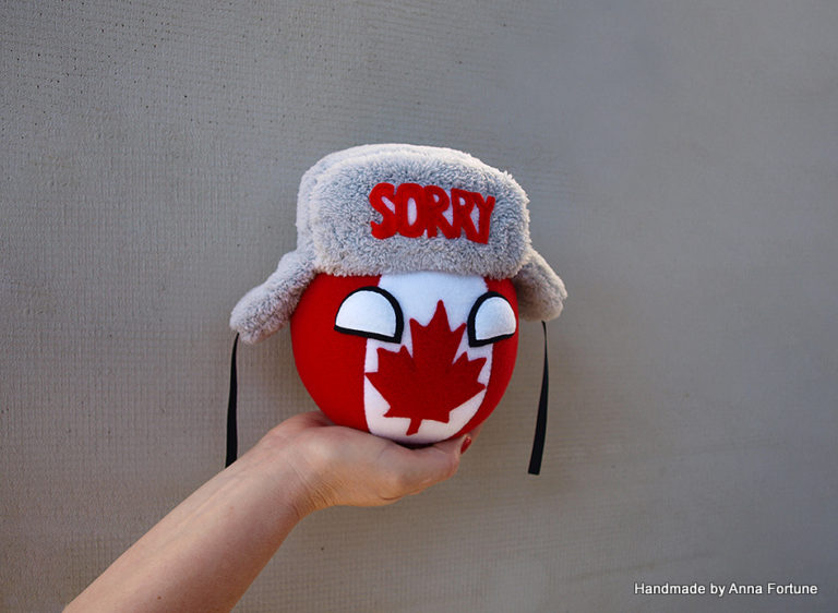 Canadaball “SORRY” is Ready – Handmade by Anna Fortune