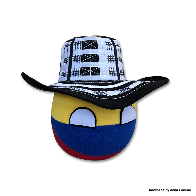 Colombiaball With Traditional Hat – Handmade by Anna Fortune