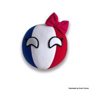 Franceball with pink ribbon – Handmade by Anna Fortune