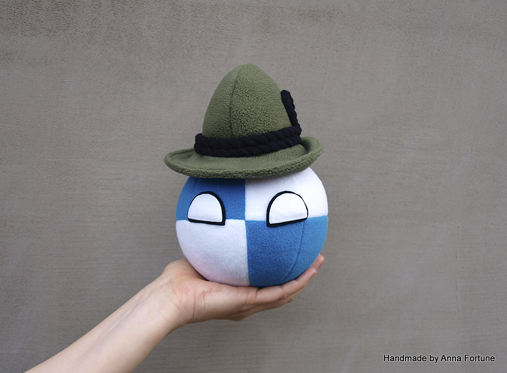 Bavariaball in a traditional hat (small version) – Handmade by Anna Fortune