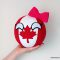 Canadaball with a pink bow – Handmade by Anna Fortune