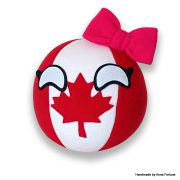 Canadaball with a pink bow – Handmade by Anna Fortune